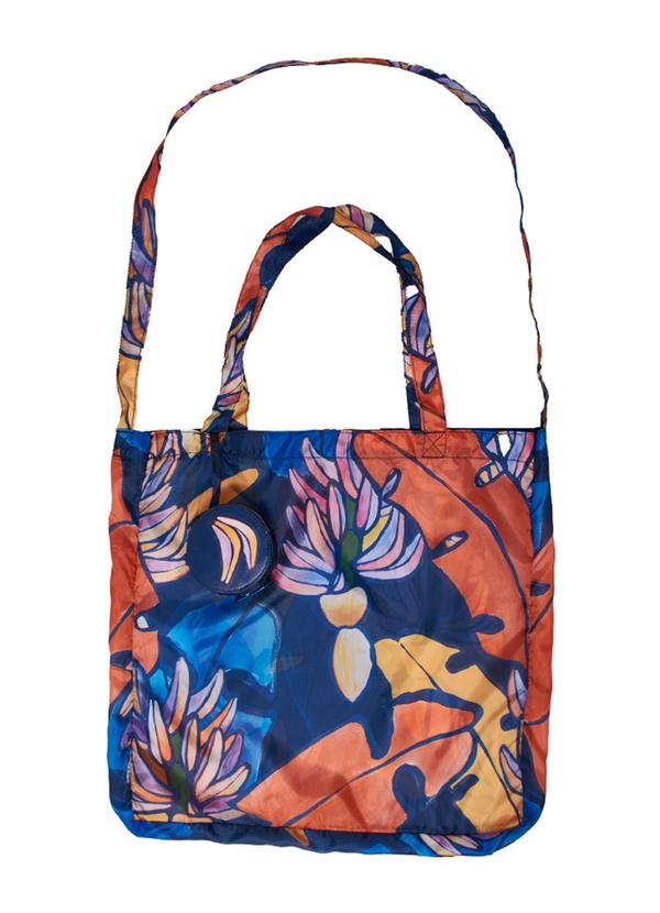 Bolsinha Me Leva Banana Flora Azul - Farm