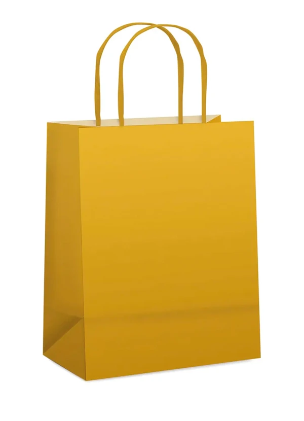 Sacola Papel Ouro Fosco G - Lar&Lazer