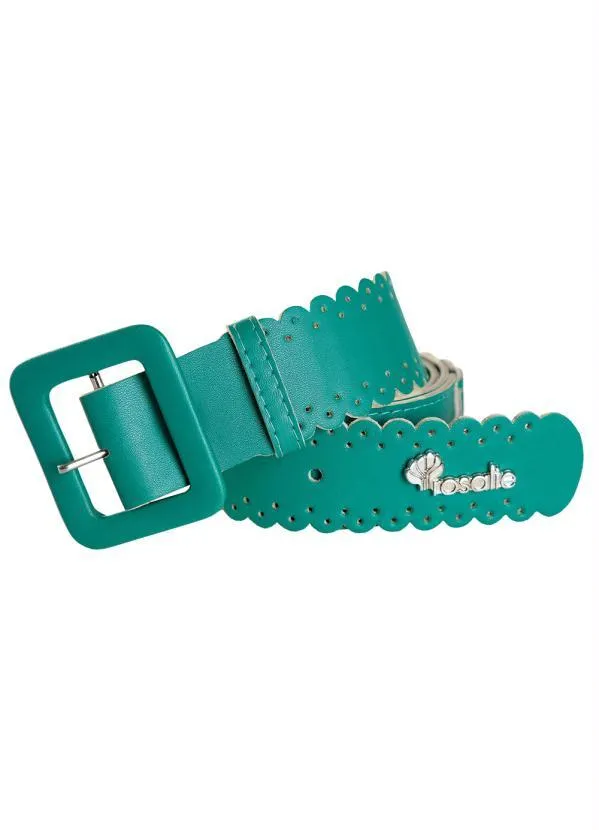 Cinto Verde com Recortes a Laser - Rosalie