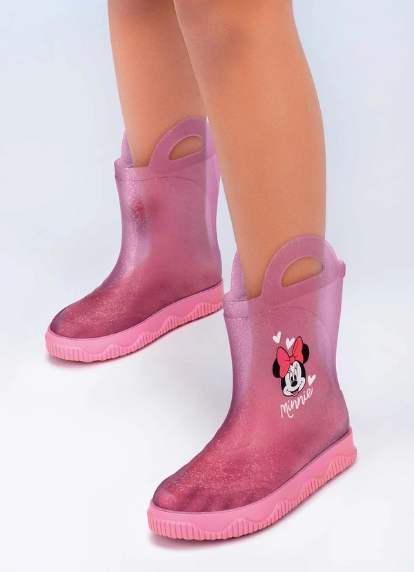 Galocha Minnie Funny Rosa - Multimarcas