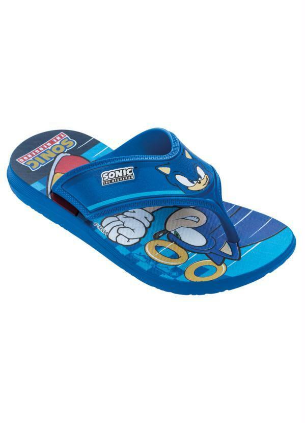 Chinelo Infantil Sonic Speed Azul - Soulojista