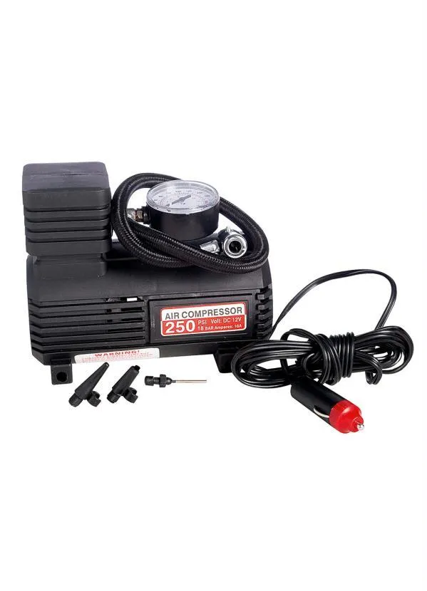 Mini Compressor de Ar Preto - Lar&Lazer