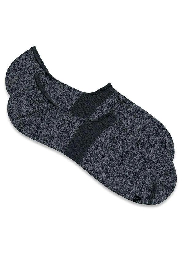Kit 2 pares Meia Super Invisível Preto - Mash