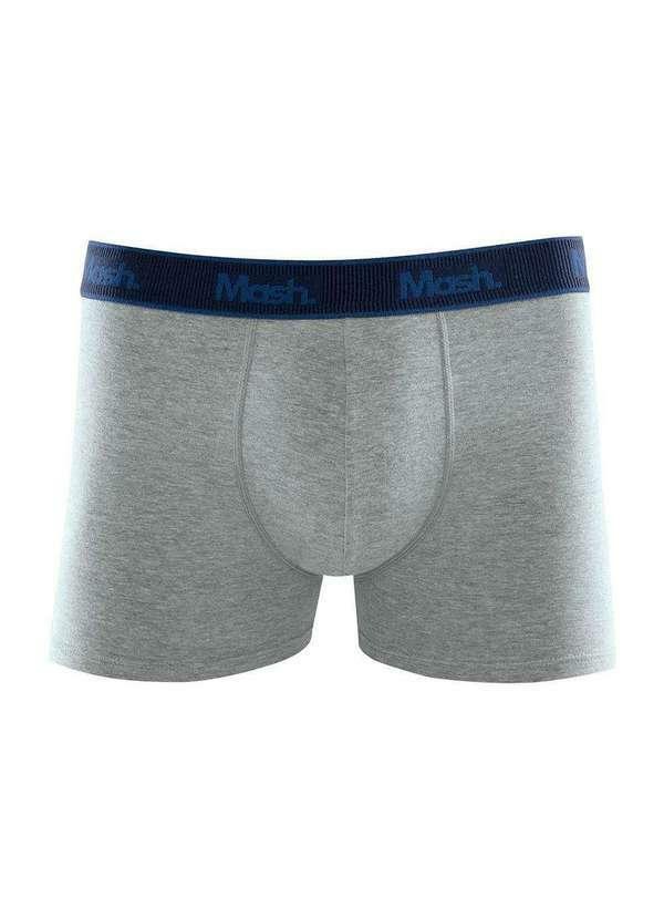 Cueca Boxer Cotton Cinza Mescla Claro - Mash