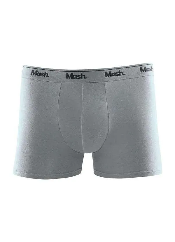 Cueca Boxer Cotton Cinza Claro - Mash