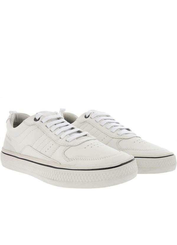Tênis Democrata Fender Denim Couro Off White Branco - Studio Z