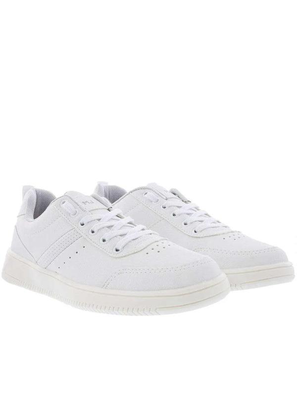 Tênis Mac & Jac Casual Detalhe Perfuros Branco Branco - Studio Z