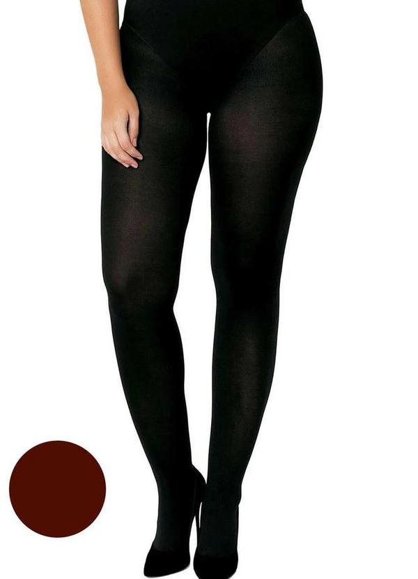 Meia Calça Fio 80 Opaca Trifil 6352 240-Marrom-Cafe - Meias Sao Jorge