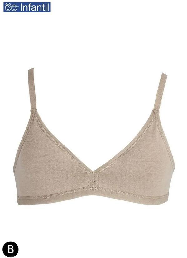 Sutiã sem Aro com Bojo Sanny 136336 4k--Chocolate- - Meias Sao Jorge