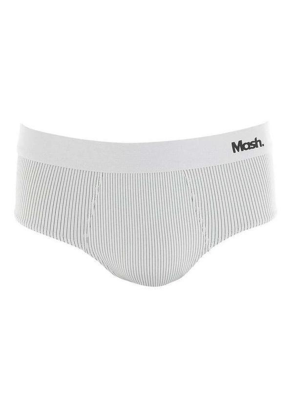 Cueca Slip Mash 045.01 Br00-Branco - Meias Sao Jorge