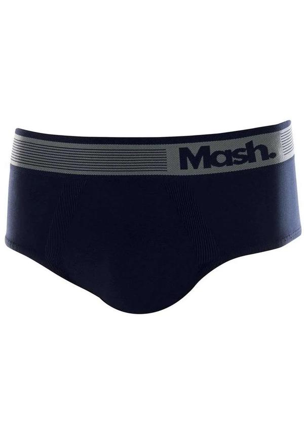 Cueca Slip Mash 713.02 Az08-Azul - Meias Sao Jorge