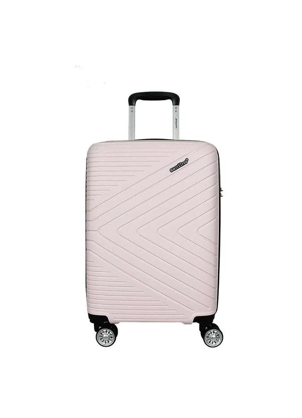 Mala Pequena 10kg Rígida Rodas Giro 360° Broadway Santino Rosa-Claro ...