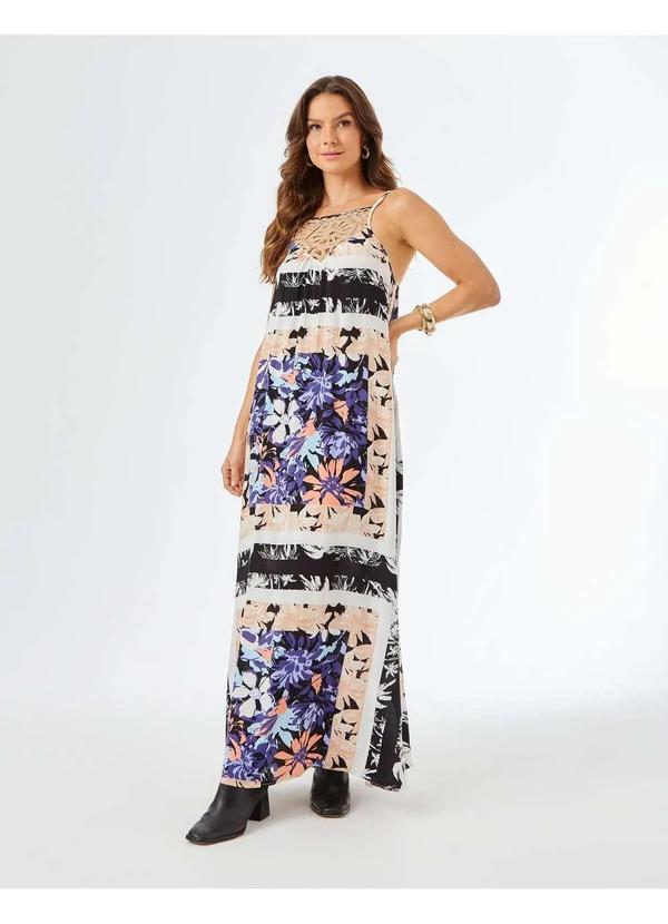 Vestido Zinzane Feminino Carol Guipir Longo Branco - Zinzane