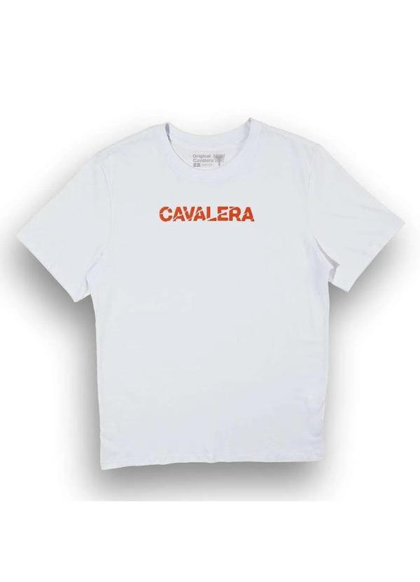 T-Shirt Cavalera Comfort Logo Scratched Branco - Cavalera