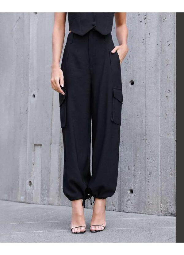 Calca Dot Clothing Cargo Preto Preto - Dress Us