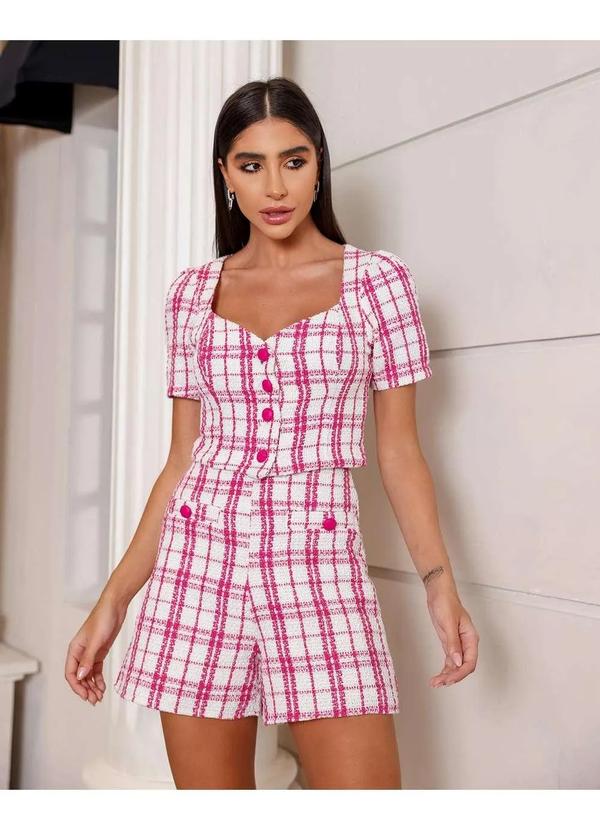 Conjunto Dot Clothing Tweed Rosa Rosa - Dress Us