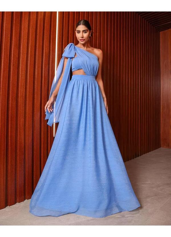 Vestido Dot Clothing Longo com Top Azul Claro Azul - Dress Us