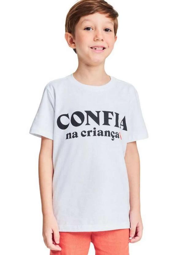 Camiseta Confia na Criança Reserva Mini Branco - Reserva