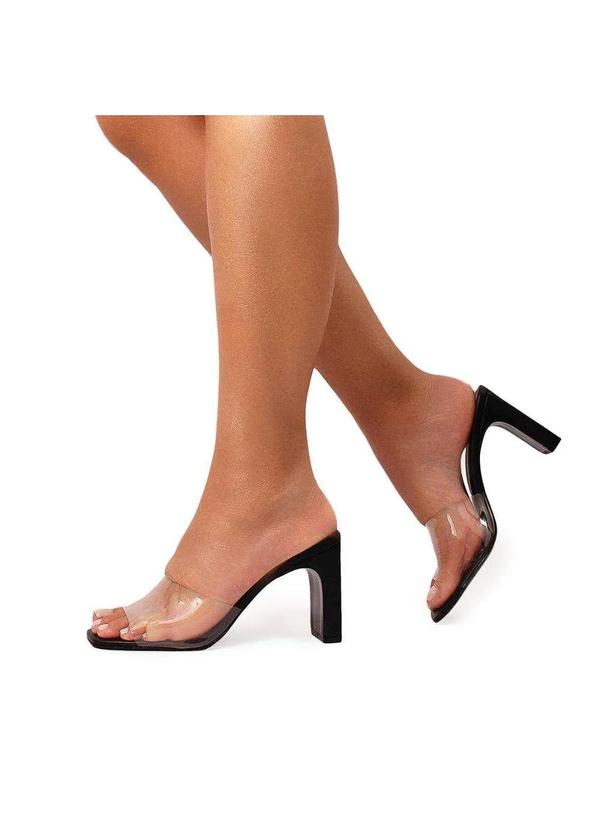 Sandália de Vinil Victoria Preto - Damannu Shoes