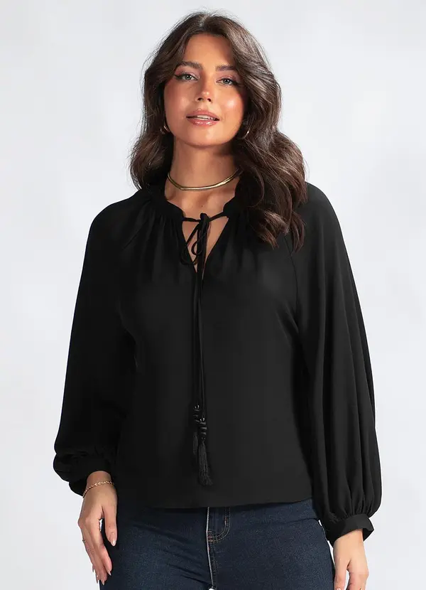 Bata em Malha Preto - Maria Filo