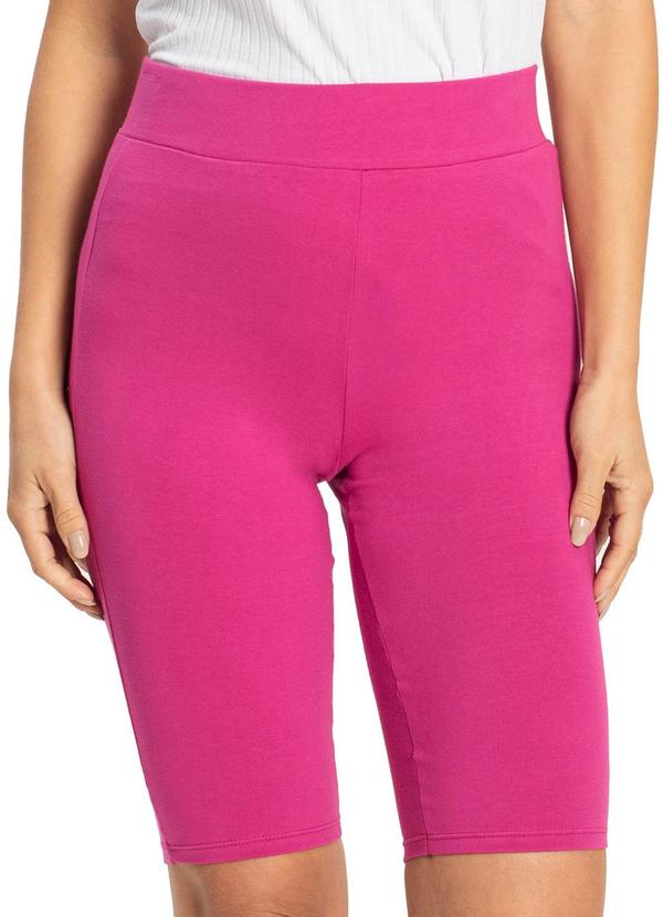 Bermuda Básica Feminina Estilo Ciclista Rosa - Rovitex
