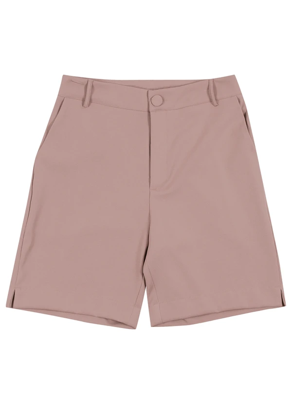 Bermuda Feminina em Tecido Alfaiataria Rosa - Cativa