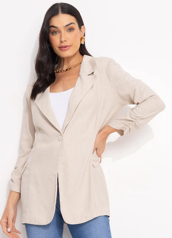 Blazer Natural em Linho - Quintess