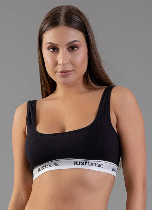 Top Básico em Cotton Preto - Just Basic