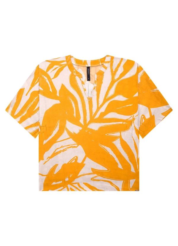 Blusa Estampada em Viscose Amarelo - Lunender Feminino