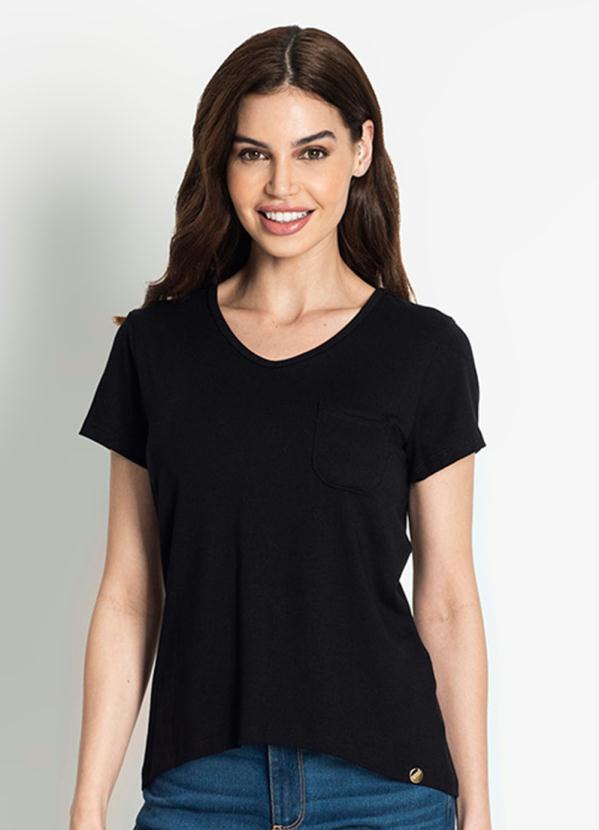 Blusa Feminina Básica Preto - Rovitex