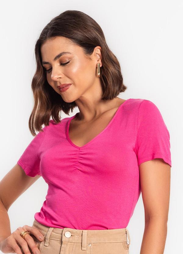 Blusa Feminina em Visco Tricot Rosa - Rovitex
