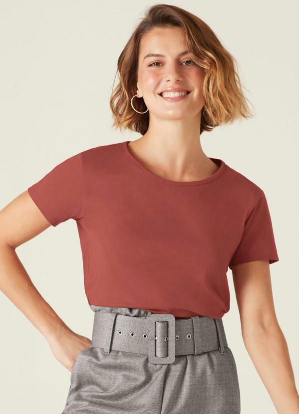 Blusa Rosê Mullet em Algodão Orgânico - Malwee