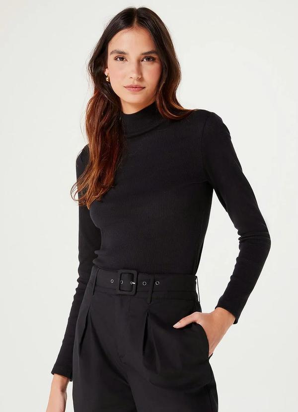 Blusa Feminina de Algodão Preto - Hering