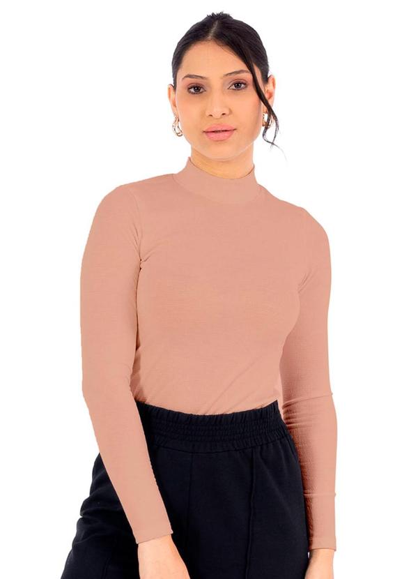 Blusa Feminina Manga Longa Ana Ruga Rosa - Cobertura