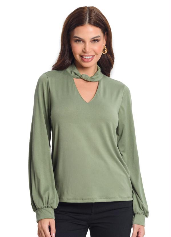 Blusa Manga Longa Verde - Rovitex