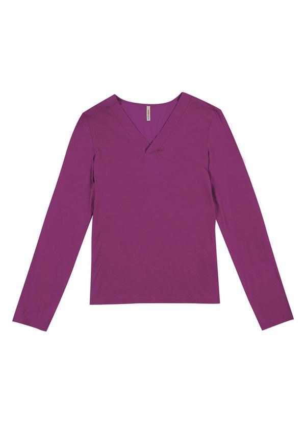 Busa Feminina com Decote em V Roxo - Habana