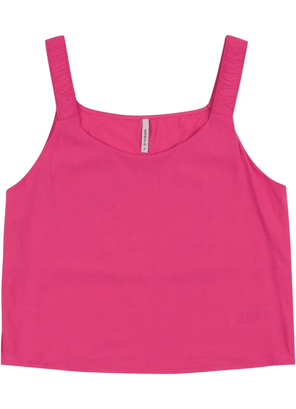 Blusa com Alça em Tecido Flex Rosa - Habana