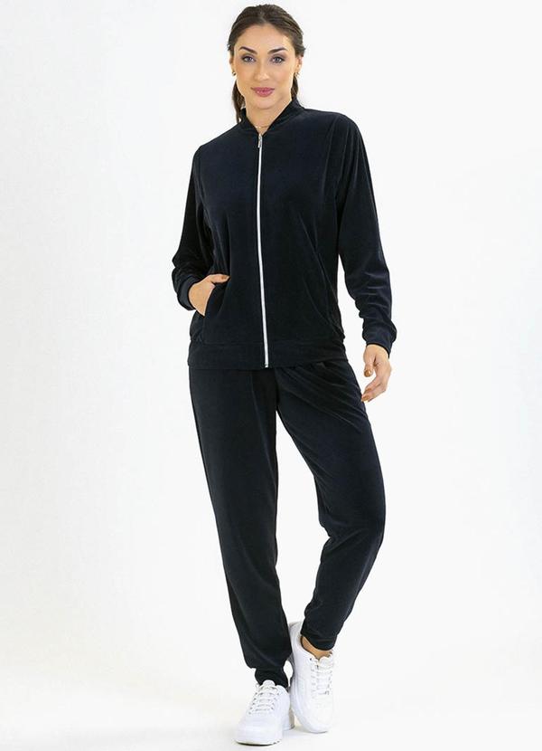 Conjunto Adulto em Plush Preto - Soft Bonni