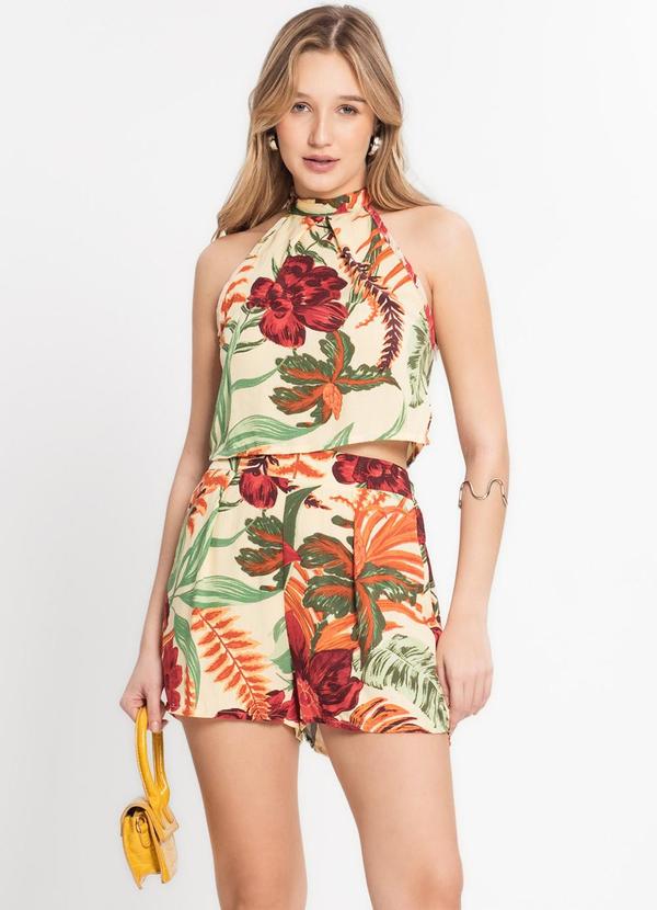 Conjunto Feminino Curto Bege - Rovitex