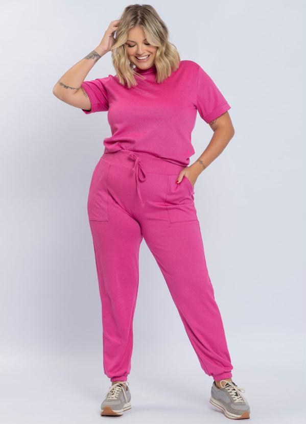 Conjunto Ponto Roma Cós Largo Rosa - Preview