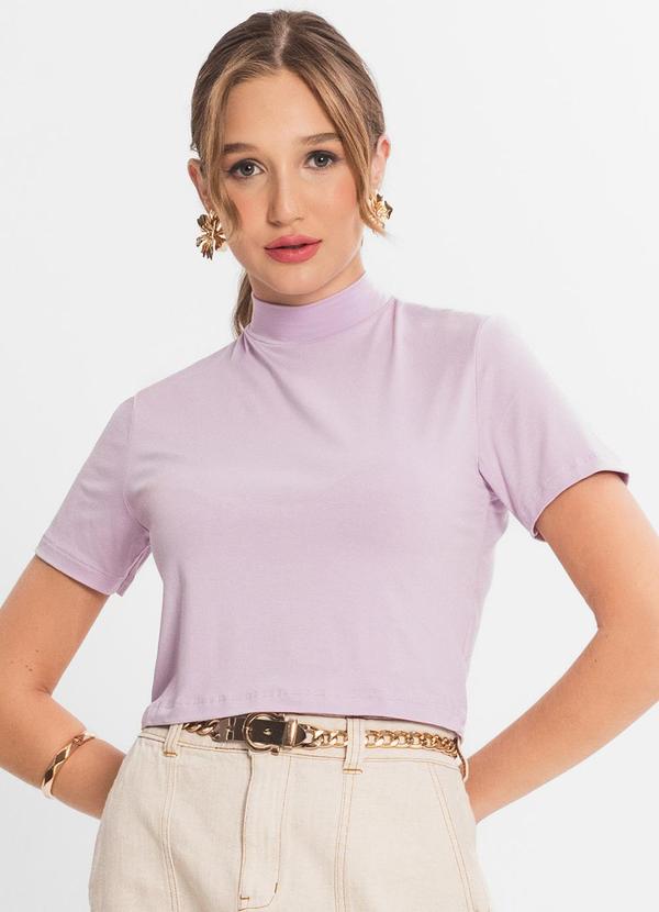 Blusa Cropped Feminina Roxo - Rovitex