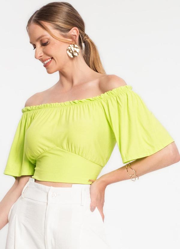 Top Cropped Feminino Verde - Rovitex