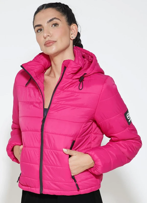 Jaqueta Puffer Feminina Matelassê Rosa - Enfim