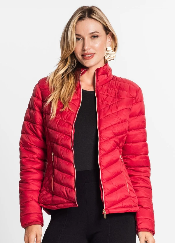 Jaqueta Puffer Feminina Vermelho - Endless