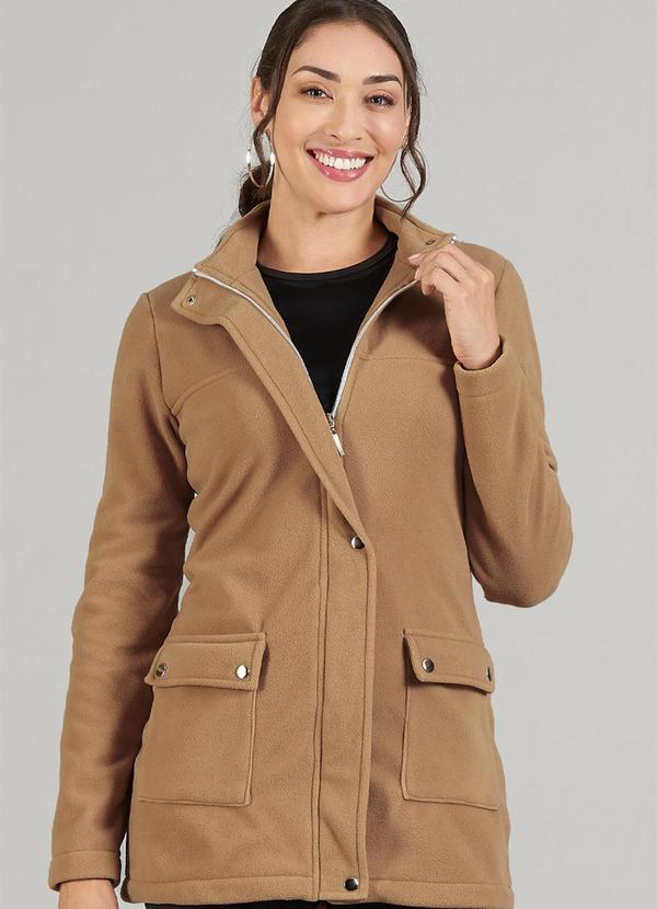 Parka Adulto Feminino Soft Bege - Soft Bonni