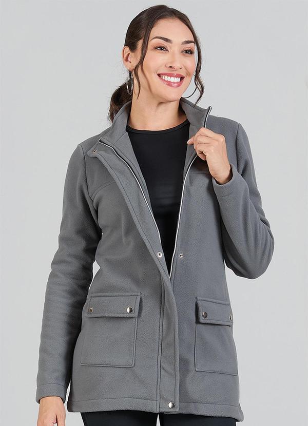 Parka Adulto Feminino Soft Cinza - Soft Bonni