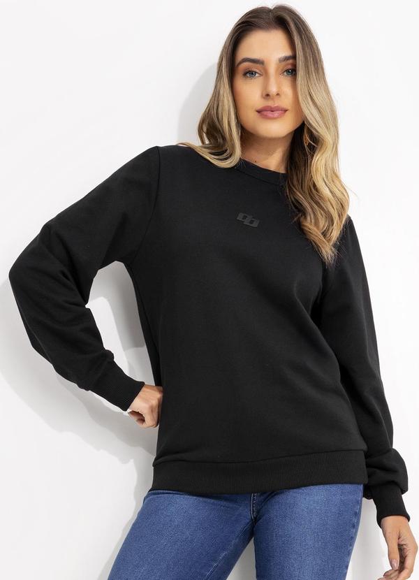 Blusão Moletom Preto - Colcci