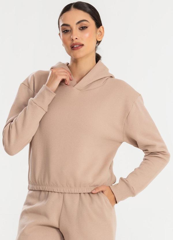 Cropped Moletom com Capuz Terra - Meu Jeans