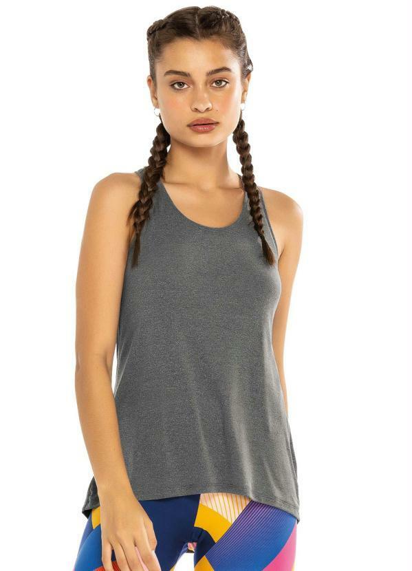 Blusa Cinza Escuro Nadador em Dry - Enfim