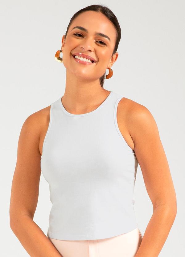 Regata Básica Versátil Estilosa Branco - Cativa